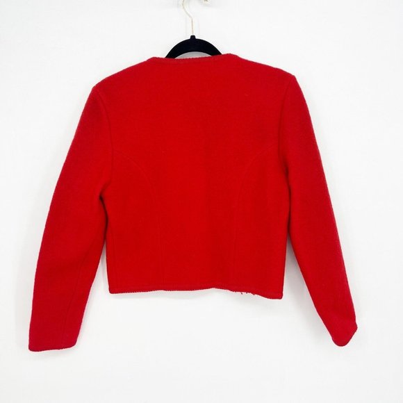 Vintage Red | Sweaters | Boston Dry Goods Vintage Red White Flower ...